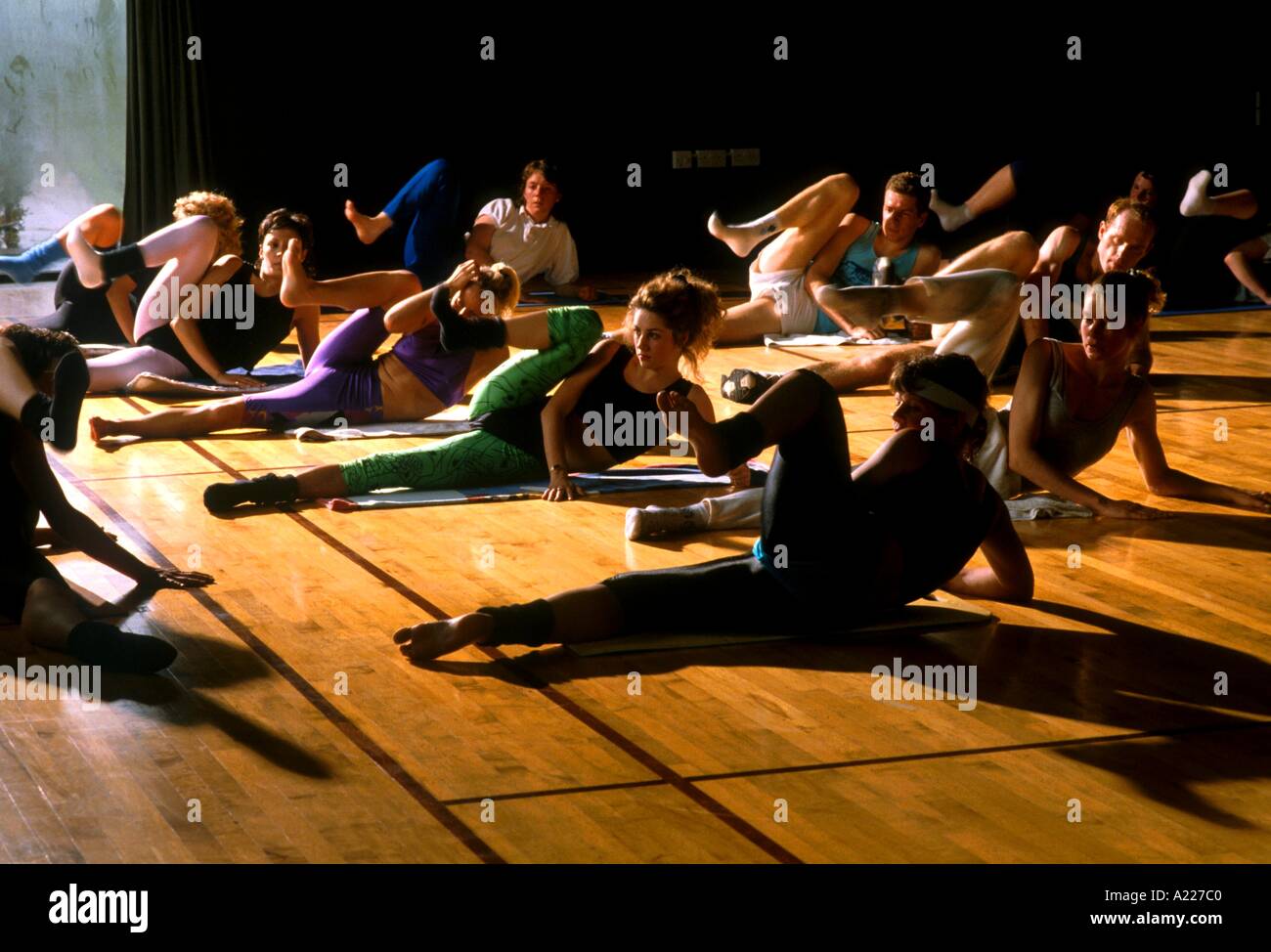 Aerobics class B Harrison MODEL RELEASED Stock Photo - Alamy