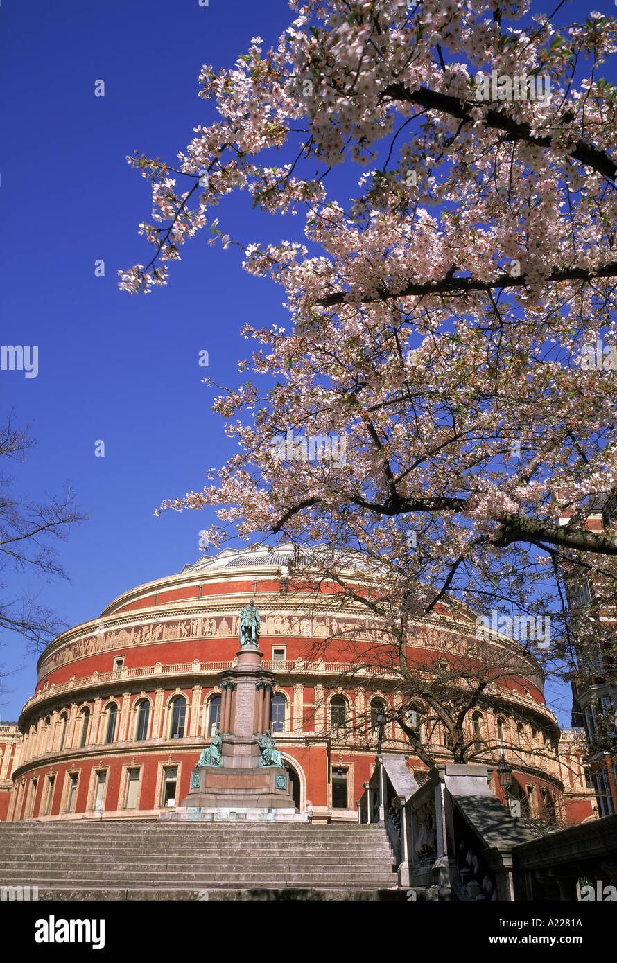 Memorial before the Royal Albert Hall built in 1871 and named after ...
