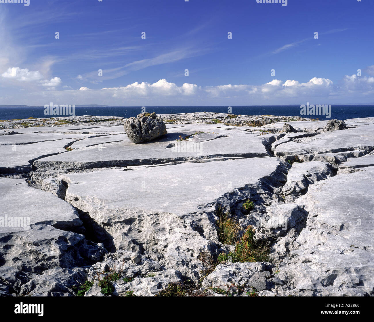 Rock formations of The Burren Co Clare Ireland R Rainford Stock Photo ...