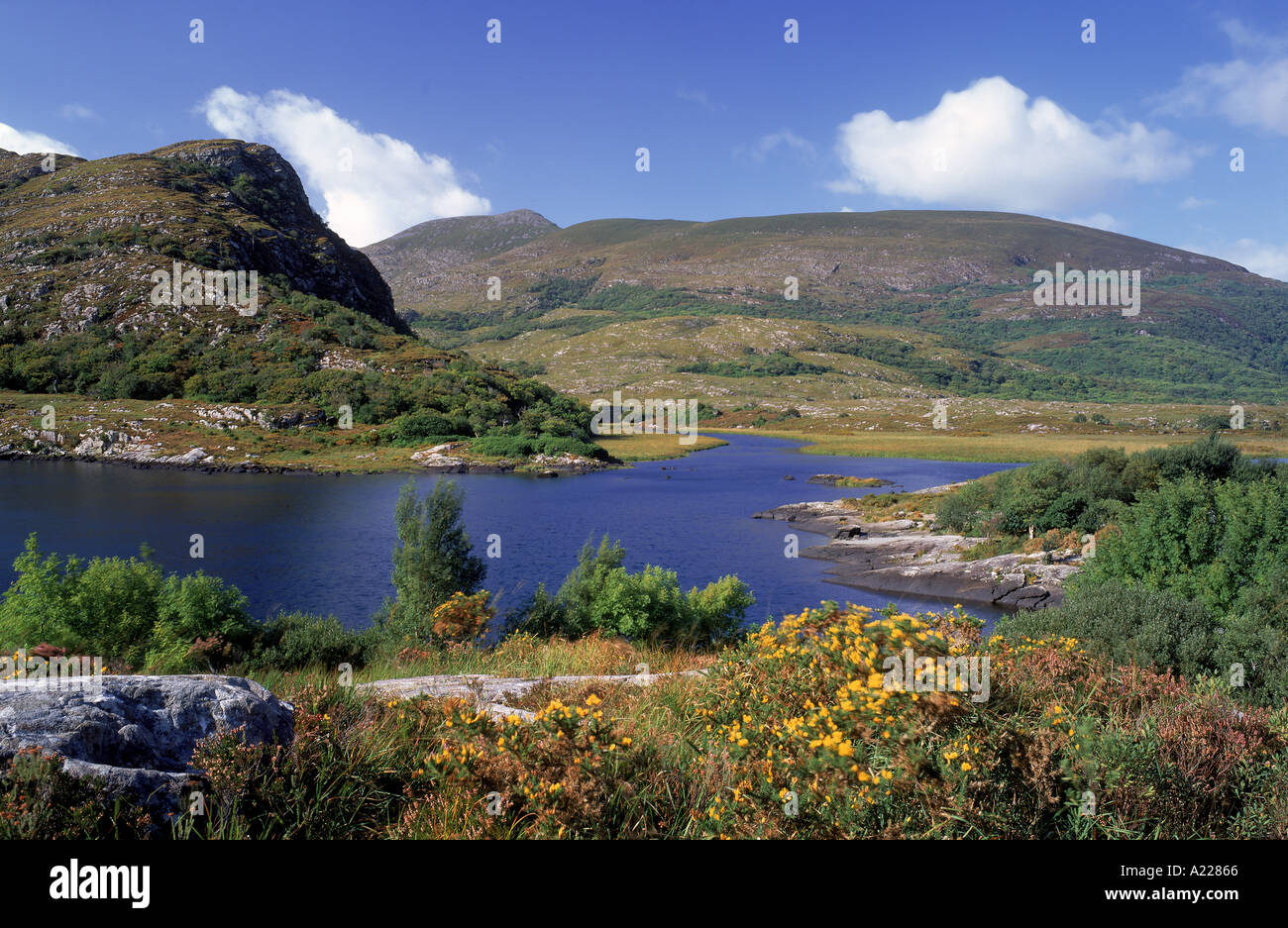 Scenic landscape between the Upper Lake and Muckross Lake Ring of Kerry ...