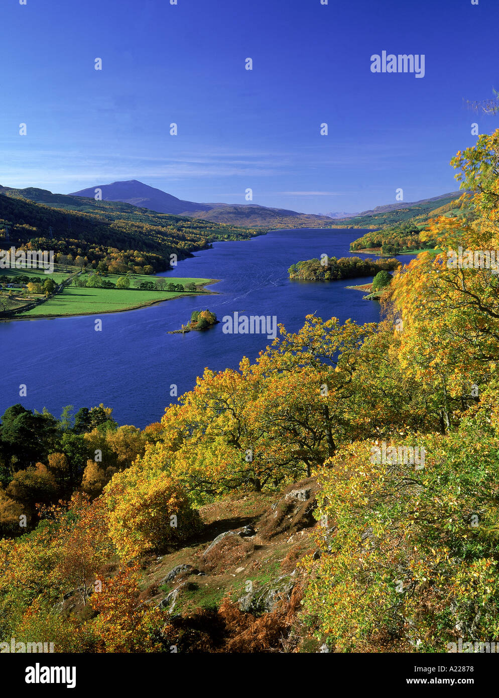 Queens View Scotland England R Rainford Stock Photo - Alamy
