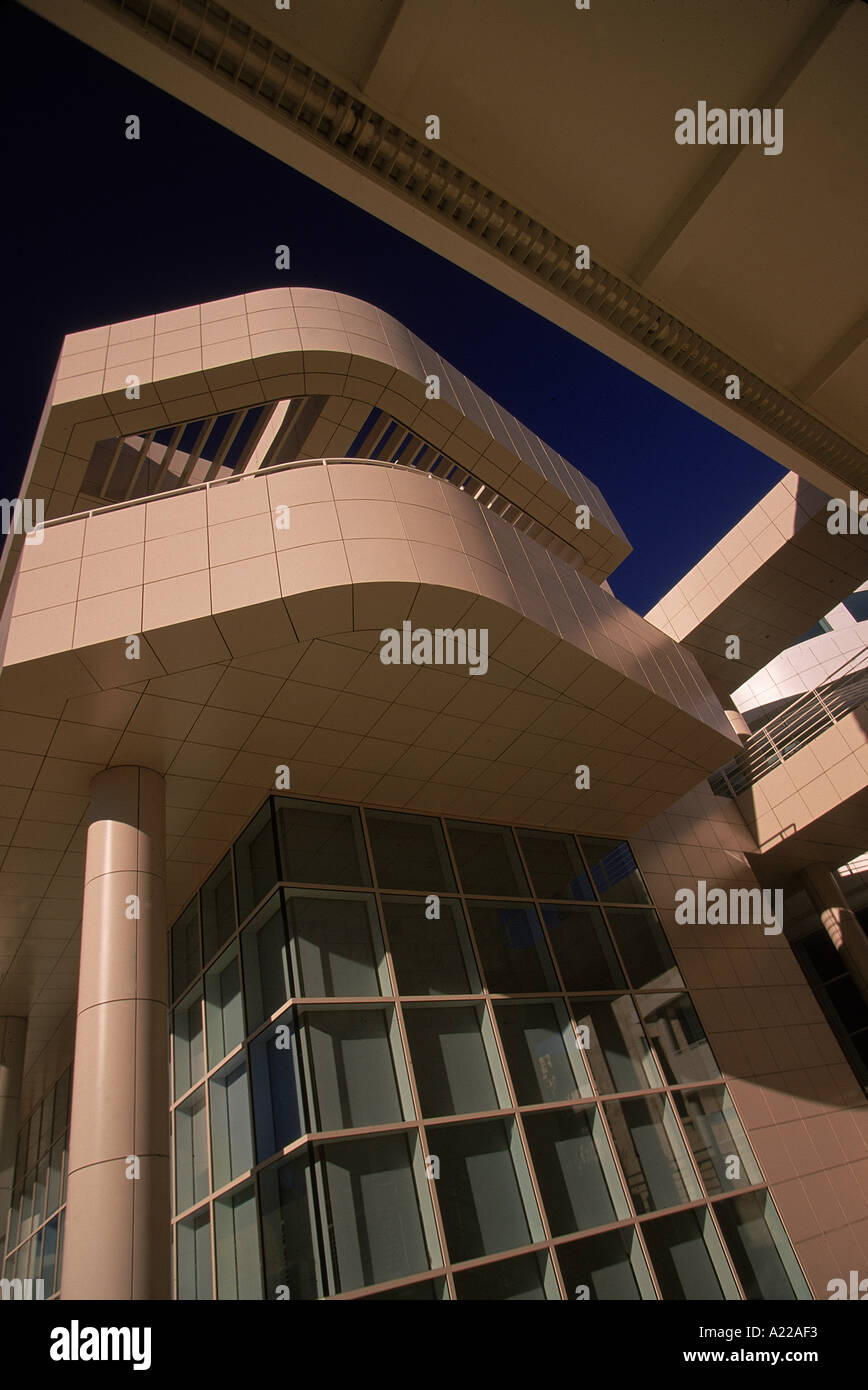 Modern architecture of the Getty Centre Brentwood Los Angeles ...