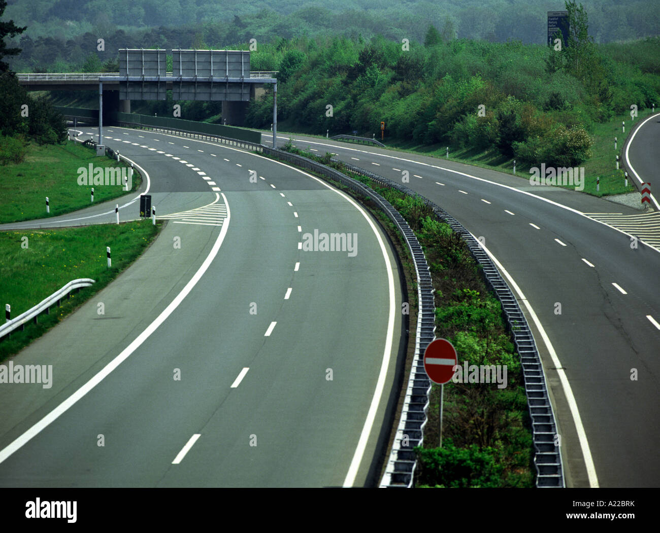 Motorway spur road hi-res stock photography and images - Alamy