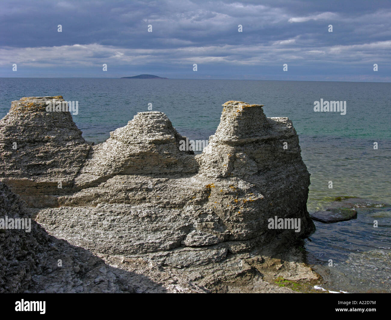 limestone rocks at the sea Stock Photo - Alamy