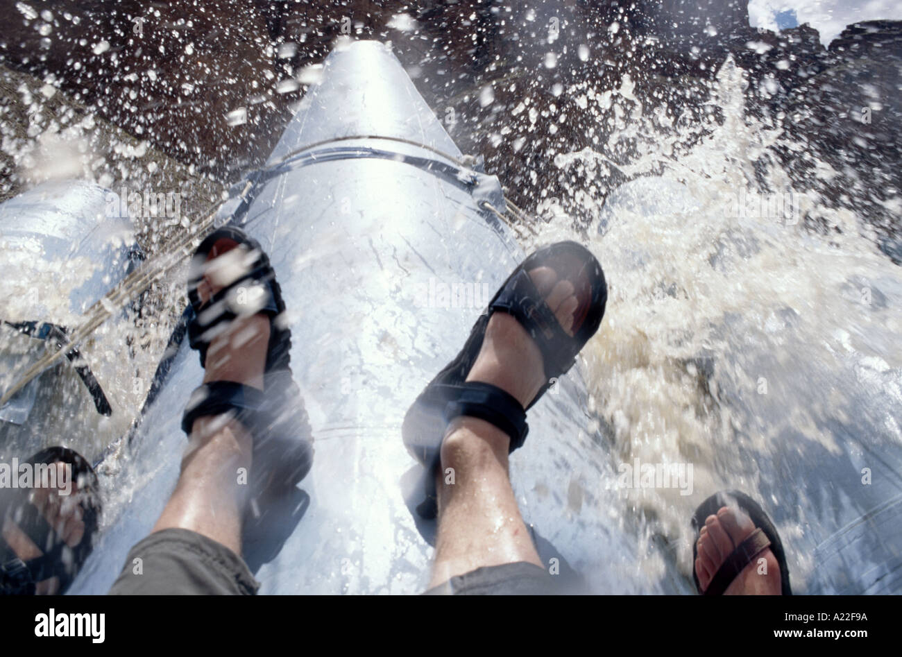 Scary Water Scene with Feet Stock Photo - Alamy