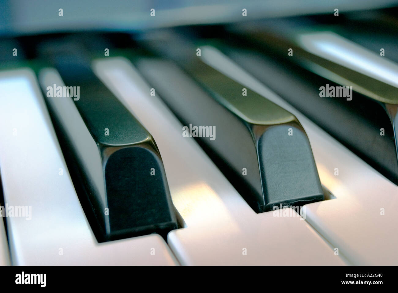 Piano keyboard close up Stock Photo - Alamy