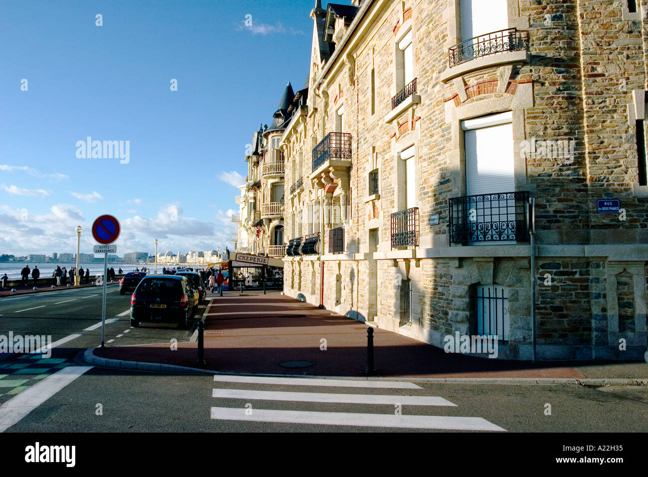 Pedestrian crossing in france Stock Photo - Alamy