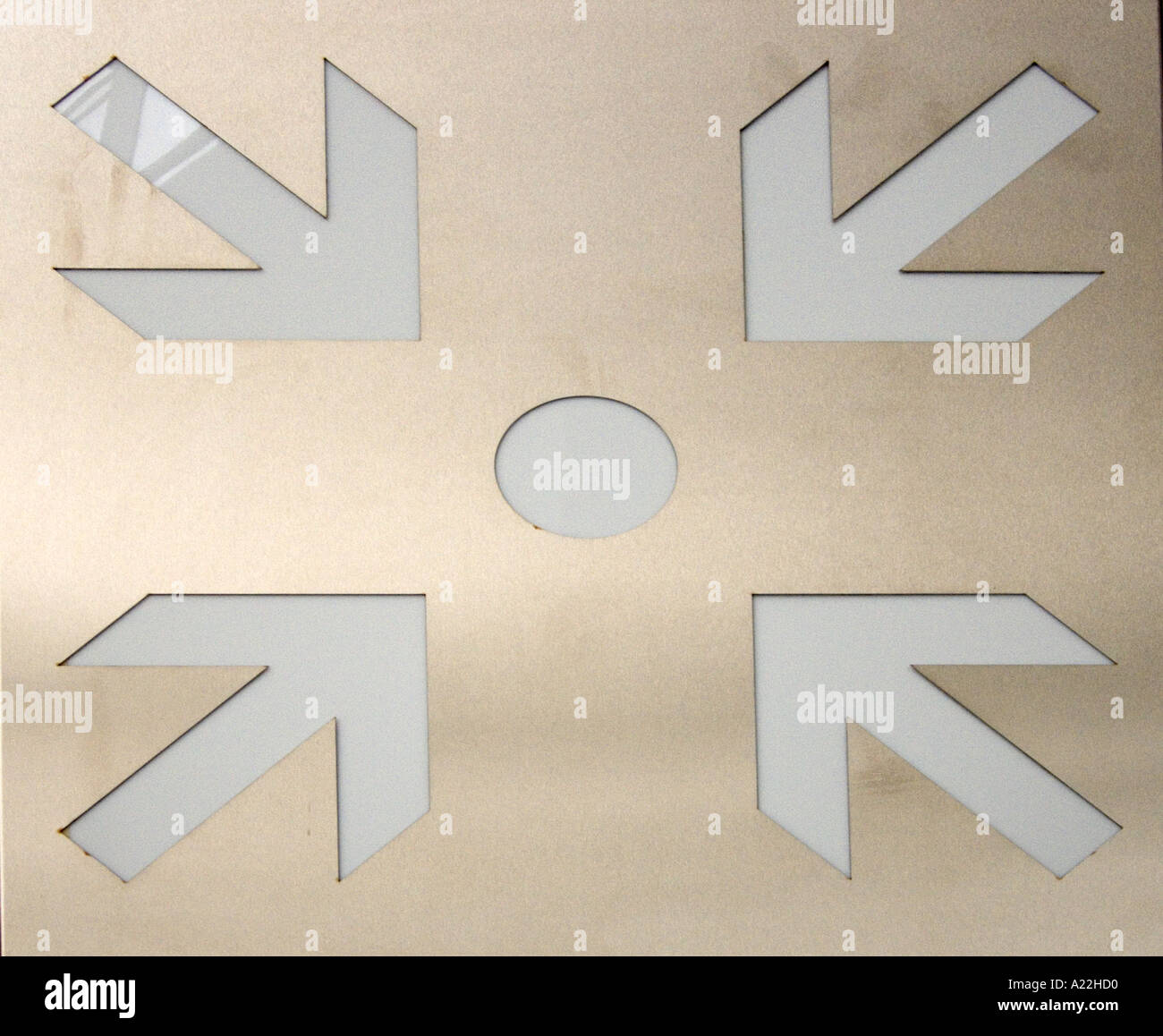 Symbol Meeting Point Stock Photo - Alamy