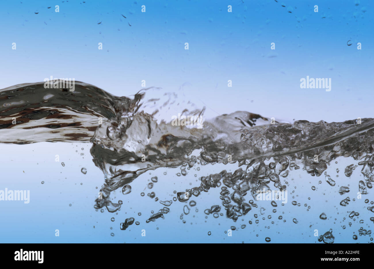 underwater view of swirling water and bubbles Stock Photo - Alamy