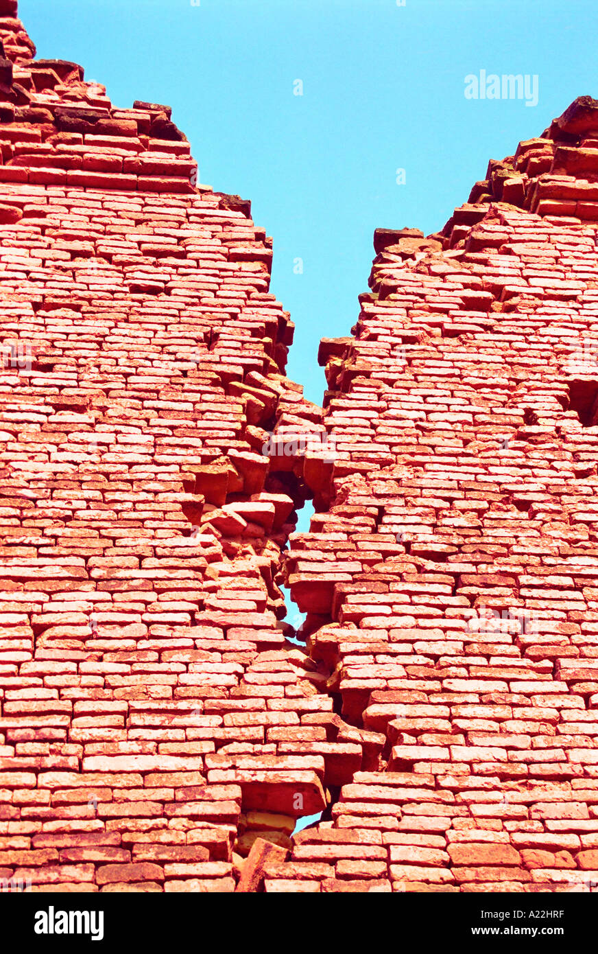 Brick wall in Myanmar Stock Photo - Alamy