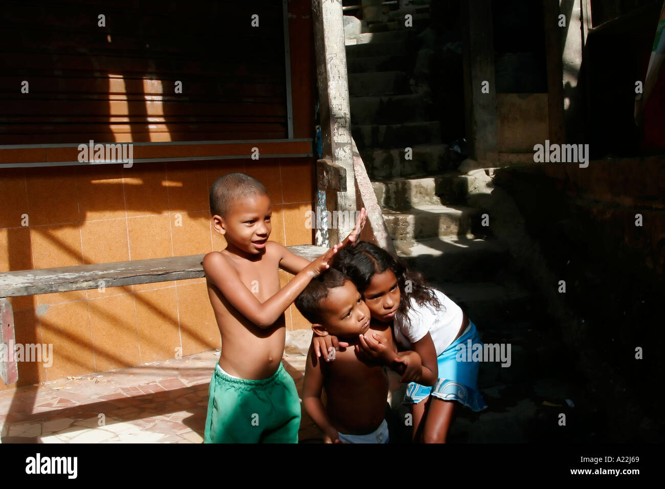 children from the favela, Rocinha, Rio de Janeiro , Brazil Stock Photo ...