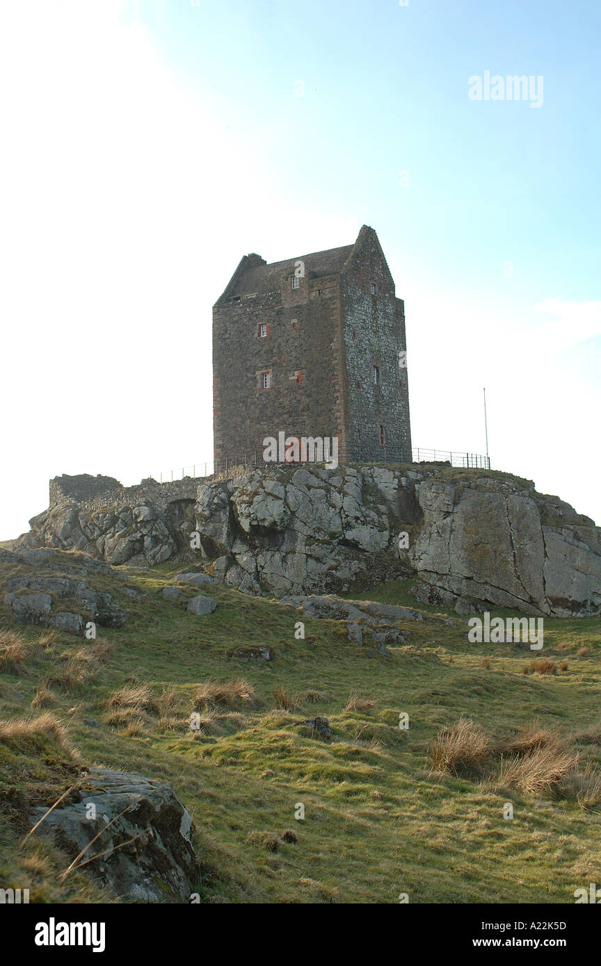 Smailholm Tower in the Scottish Borders Stock Photo - Alamy
