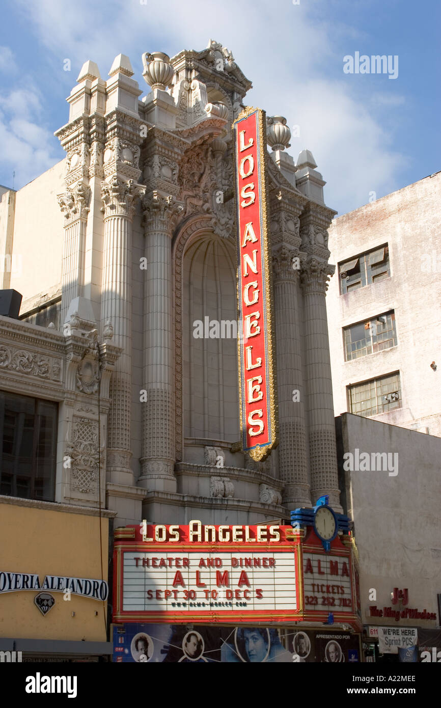 Los Angeles Theatre Building Broadway Downtown LA Stock Photo - Alamy