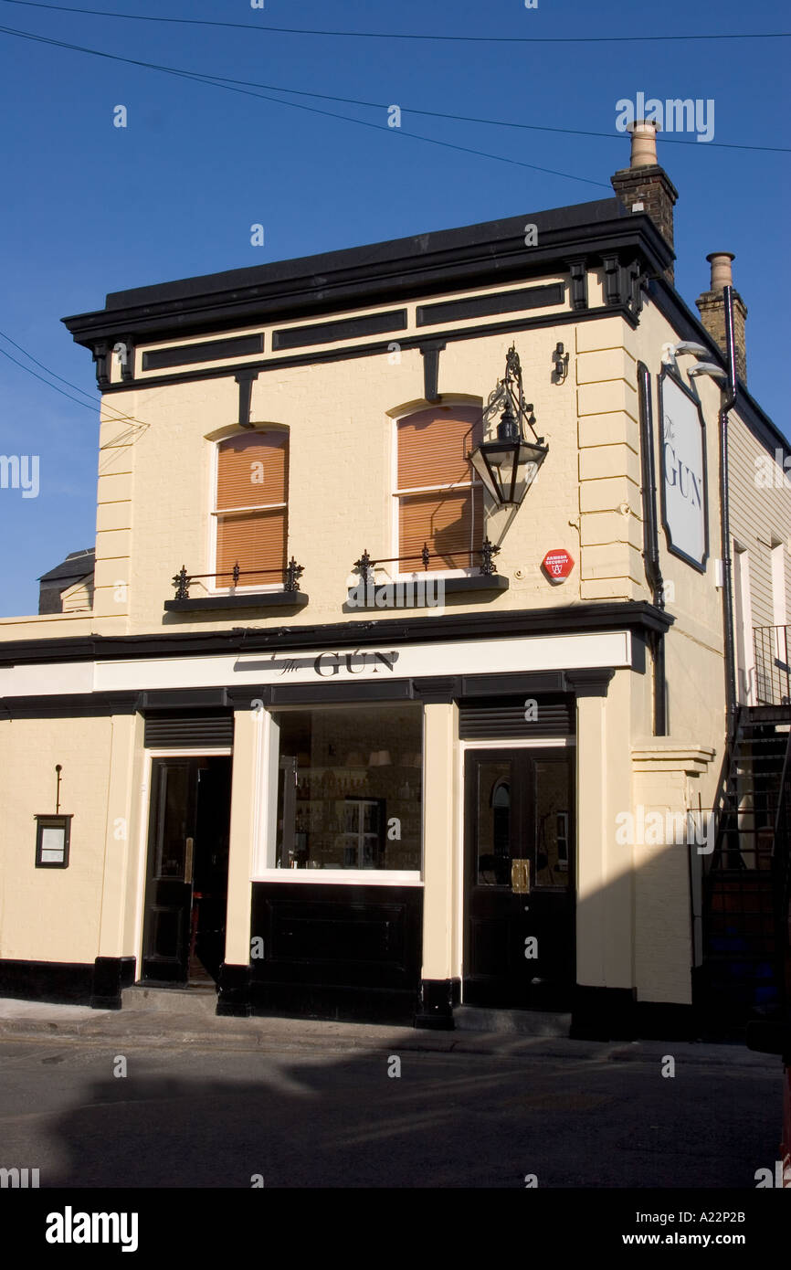 The Gun Public House Coldharbour Docklands London England UK Stock ...