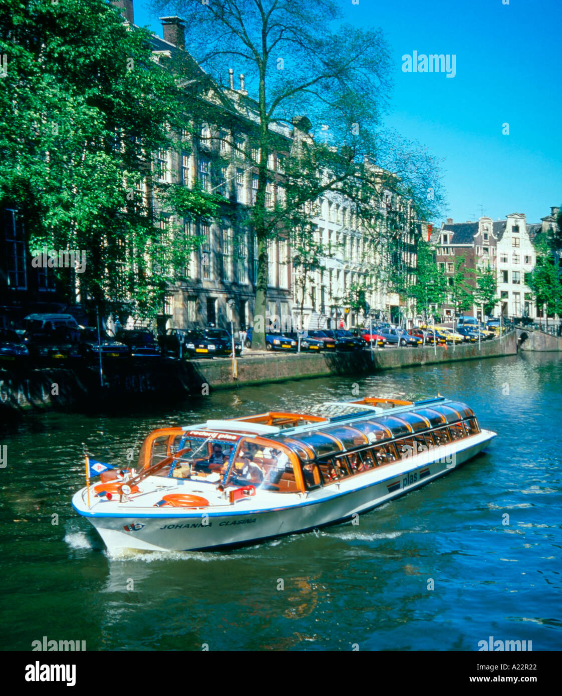 Canal Cruise Herengracht Amsterdam Holland Stock Photo - Alamy