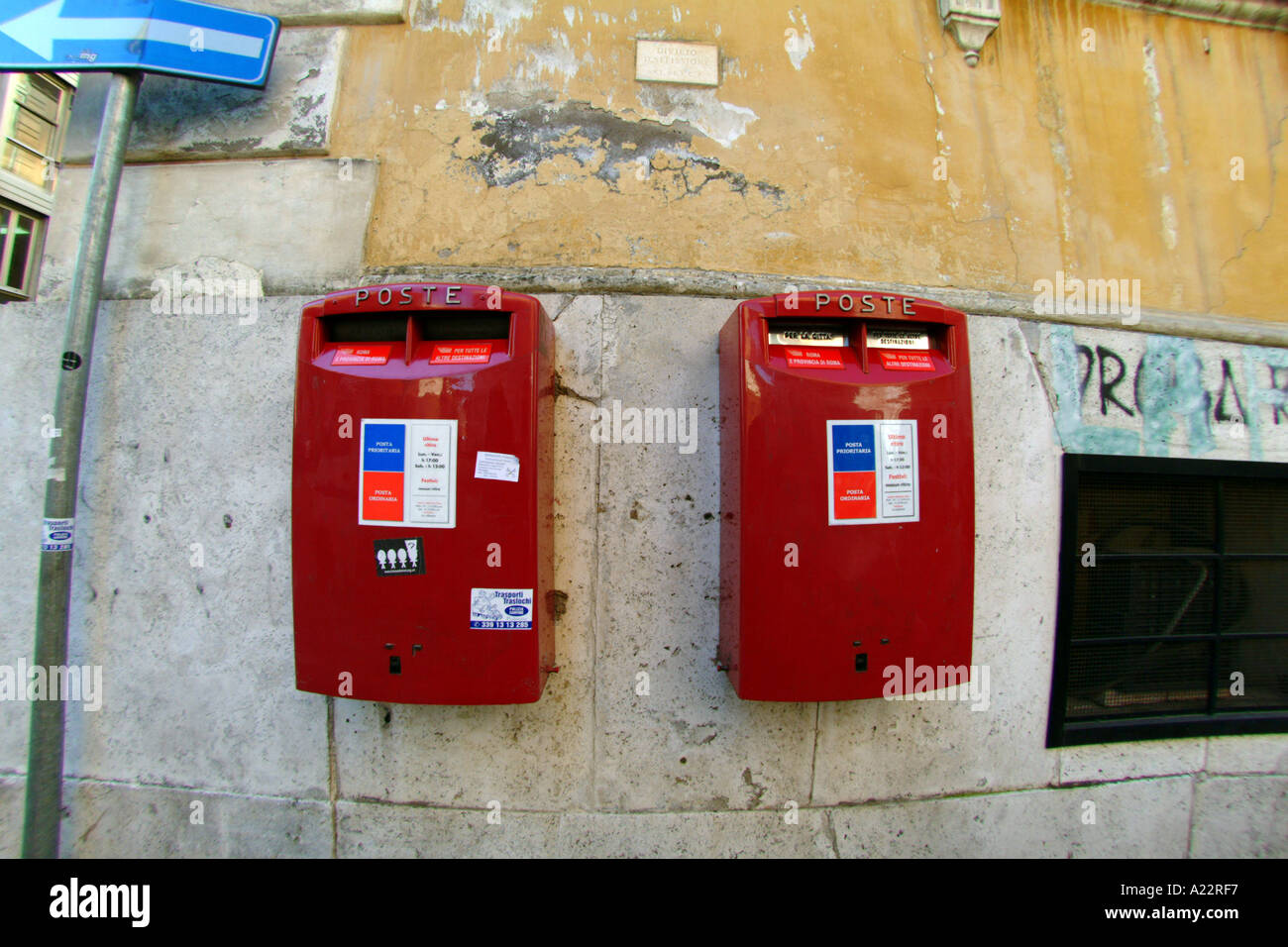 rome post boxes Stock Photo - Alamy