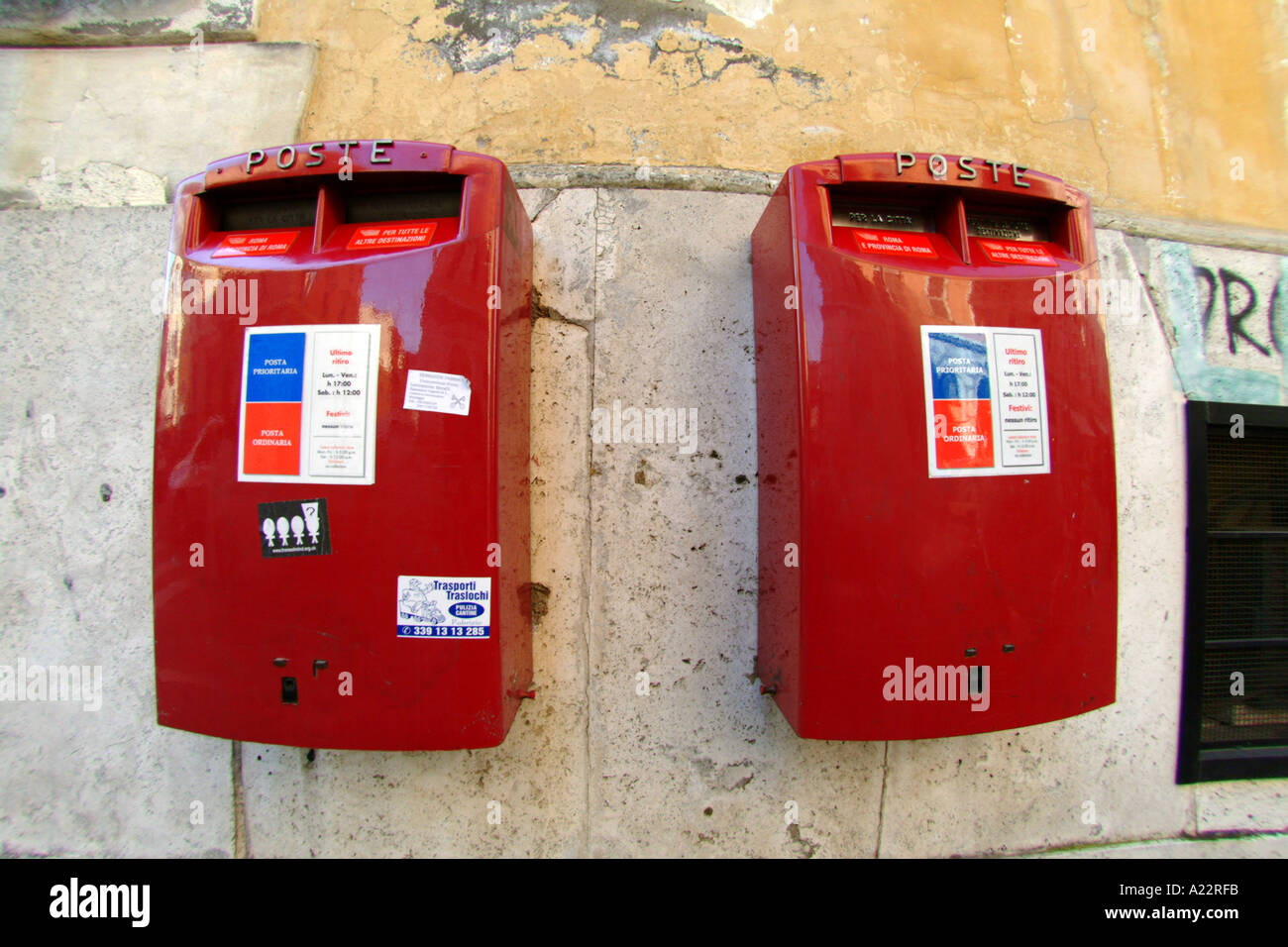rome post boxes Stock Photo - Alamy