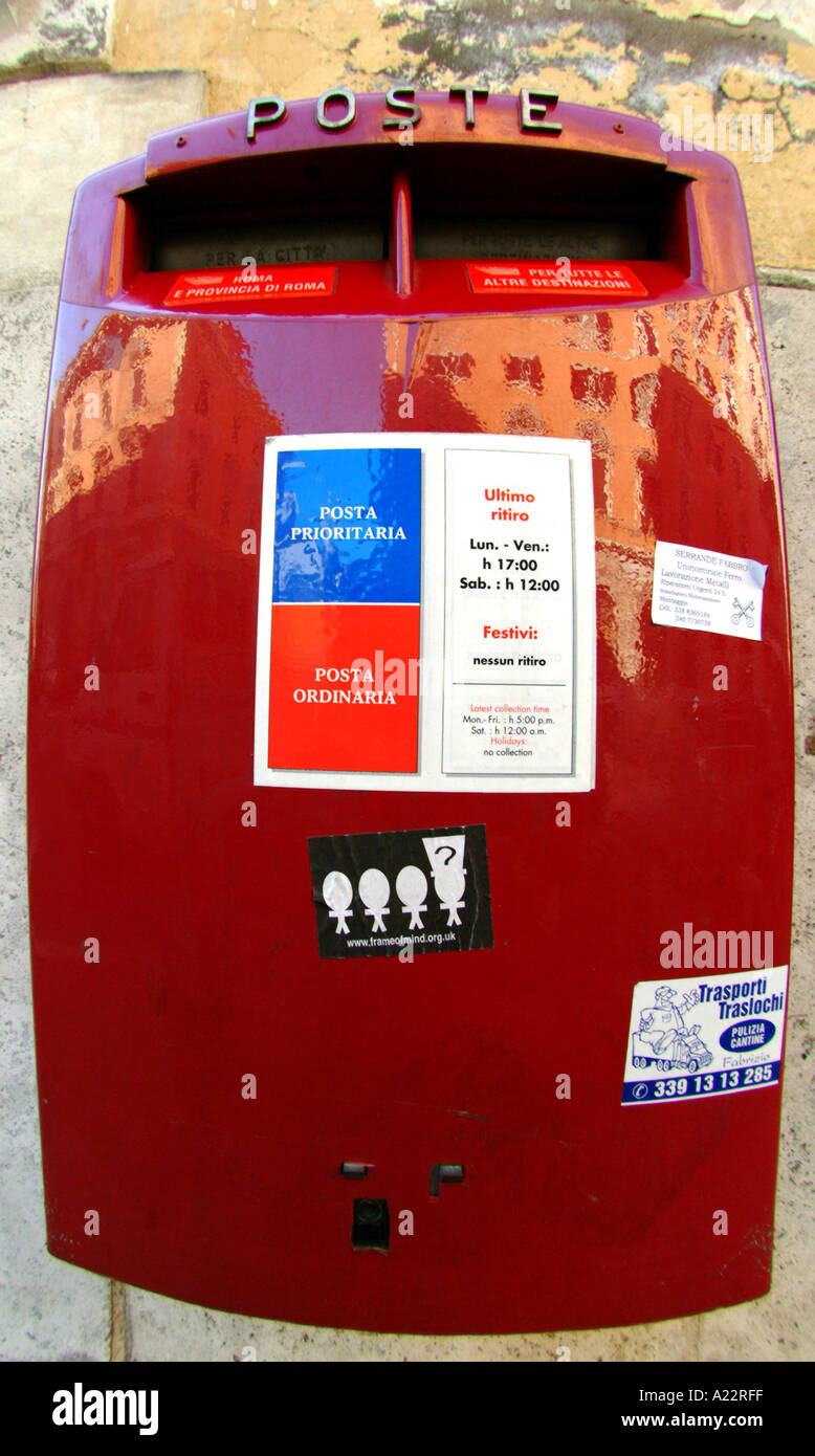rome post boxes Stock Photo - Alamy