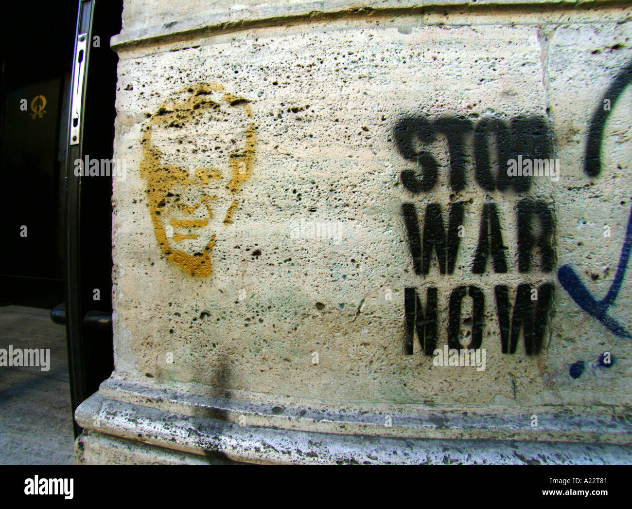 Anti iraq war graffiti in hi-res stock photography and images - Alamy