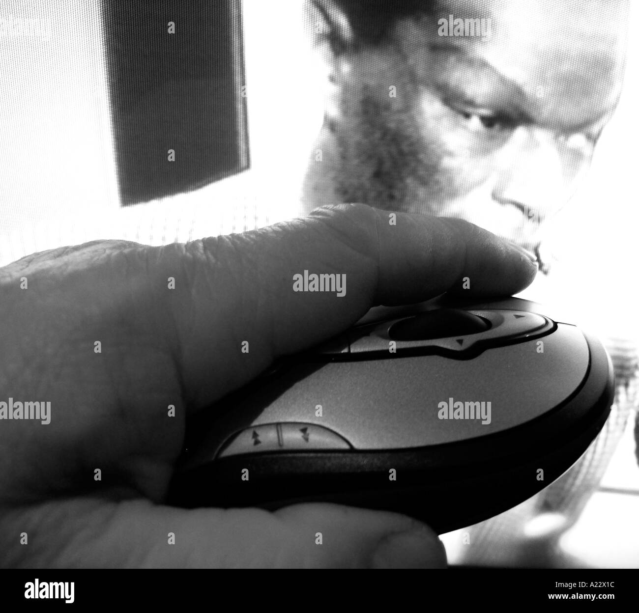 Control tv Black and White Stock Photos & Images - Alamy