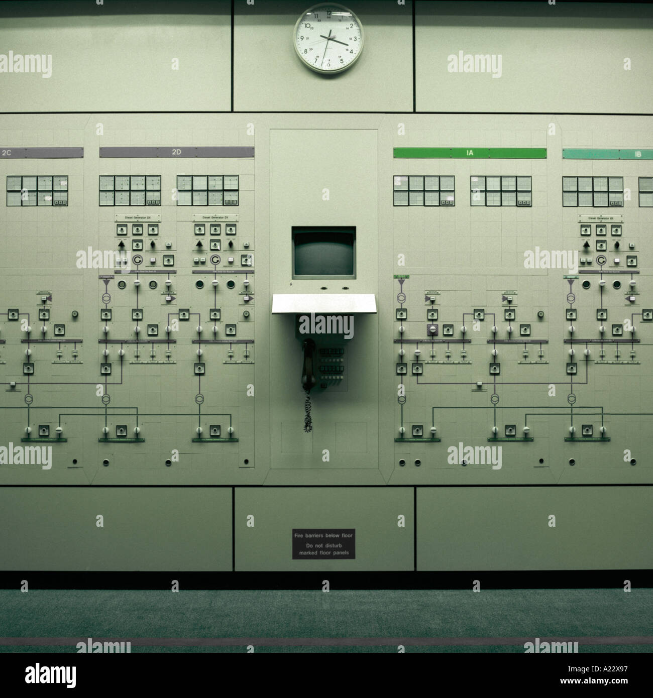 power station panel and monitor Stock Photo - Alamy
