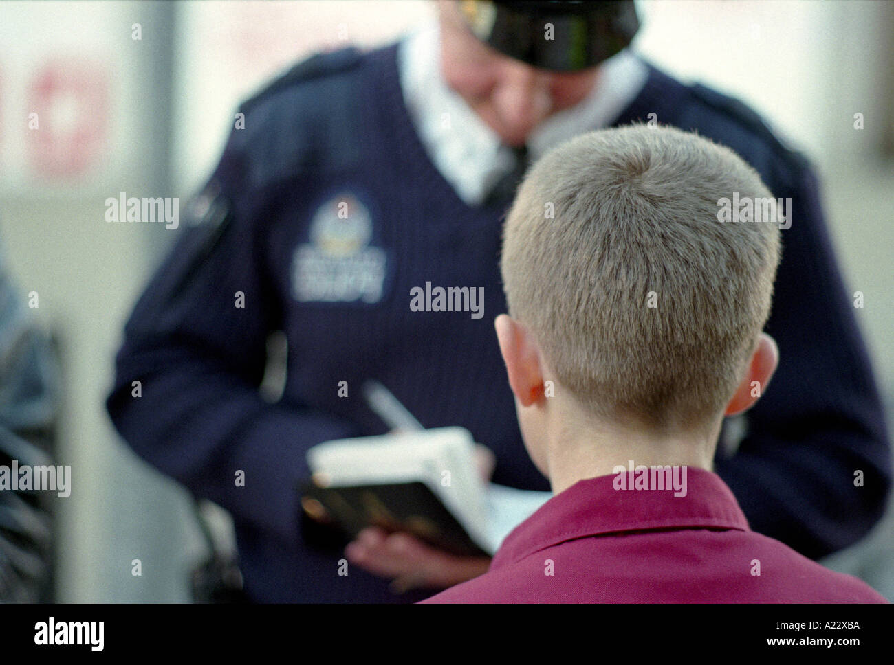 youth questioned by police Stock Photo - Alamy