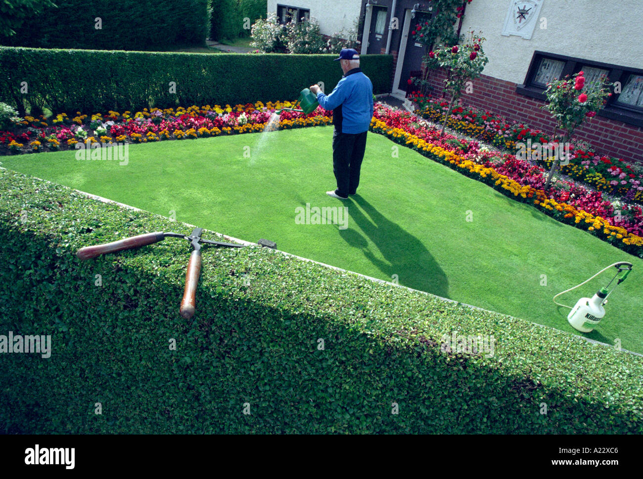Triangle hedge garden hi-res stock photography and images - Alamy