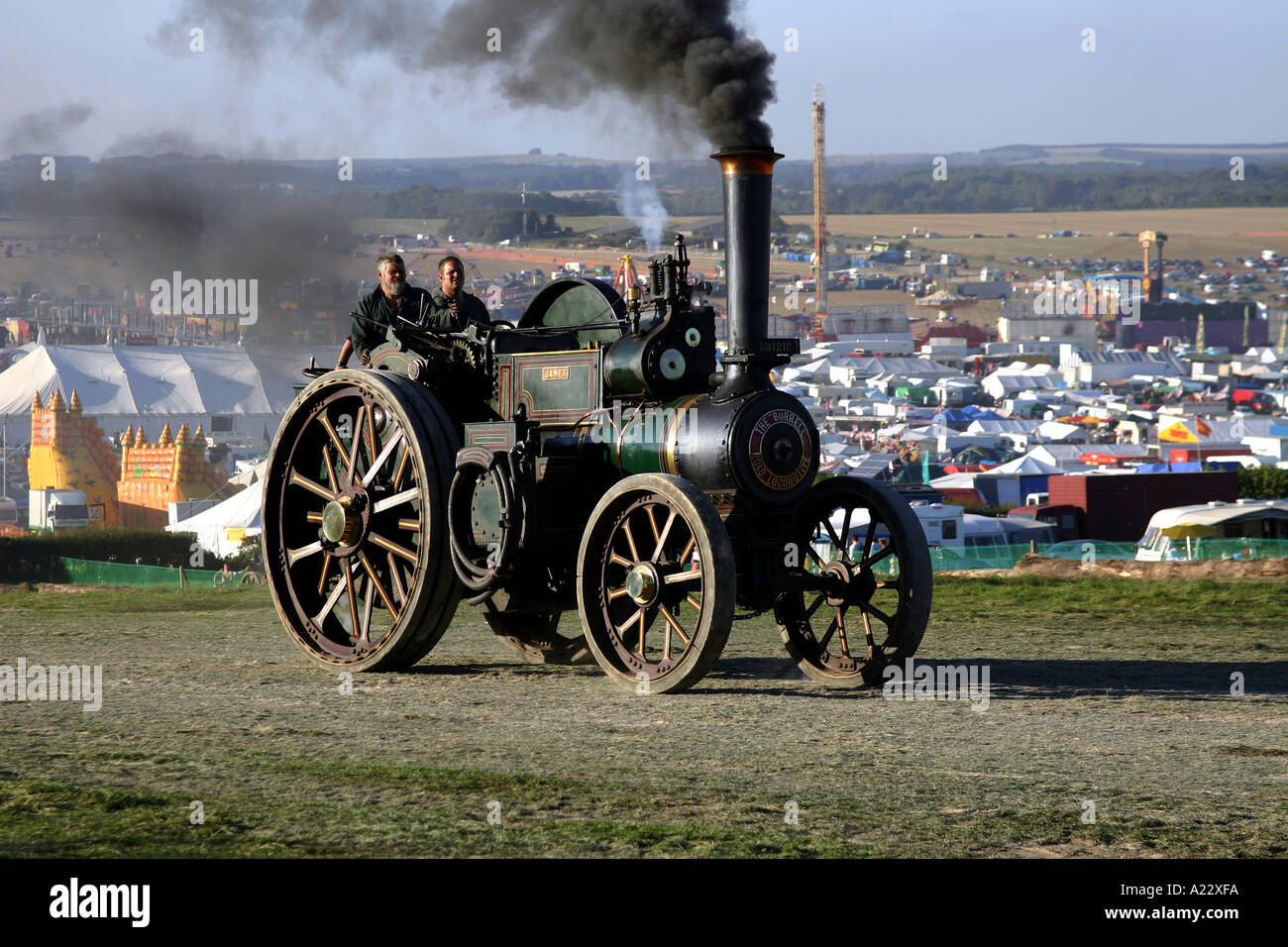Restored Traction Engine at the Great Dorset Steam Fair Dorset England ...