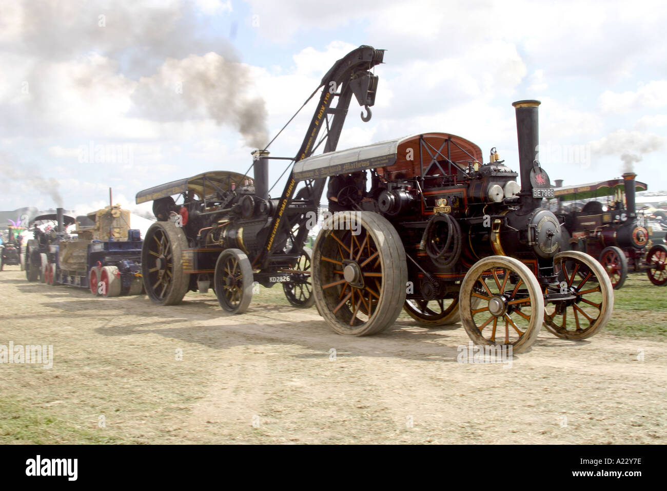 Heavy Haulage Steam Traction Engines Stock Photo - Alamy