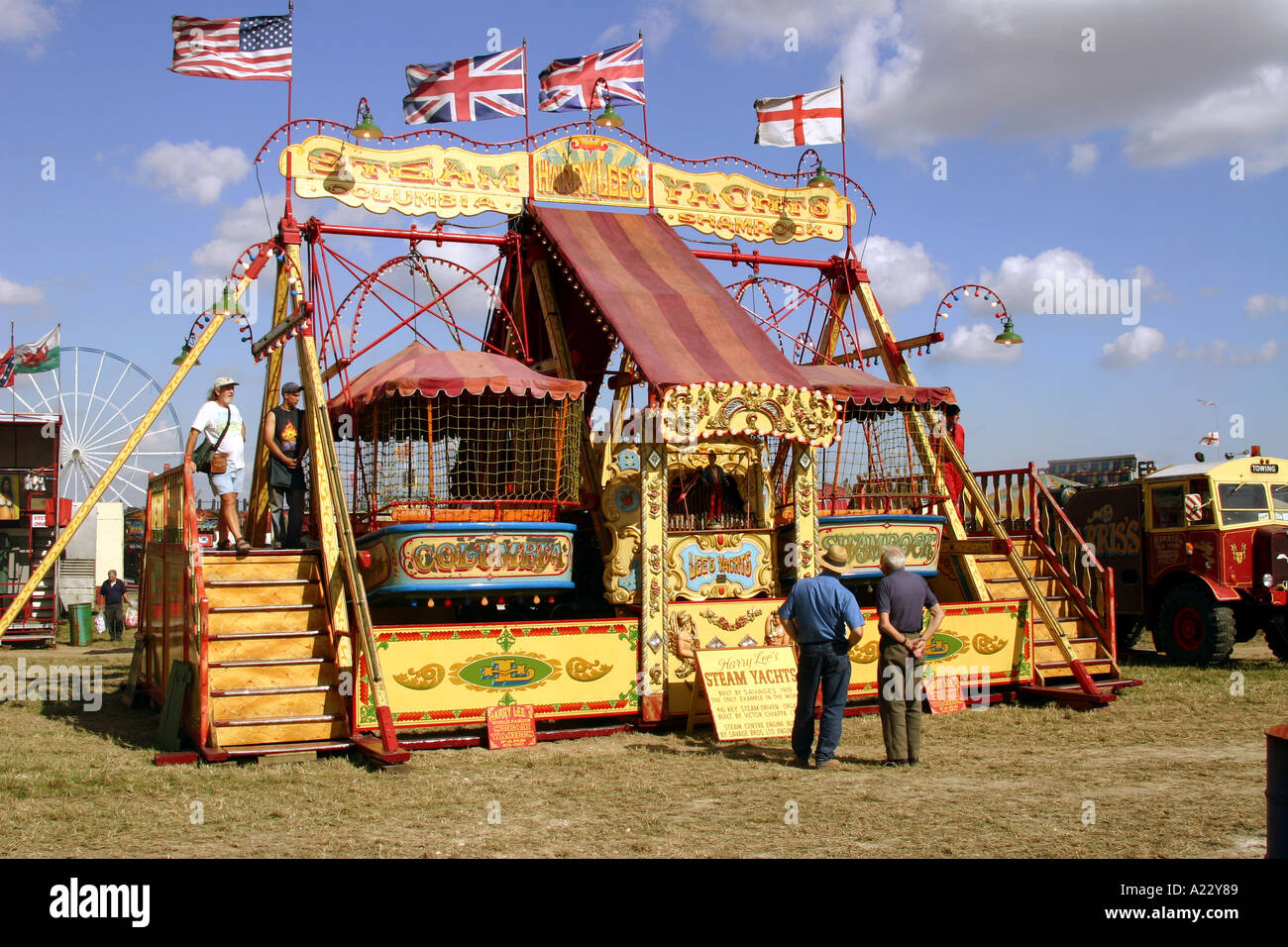 Steam Driven Fairground Ride Stock Photo - Alamy