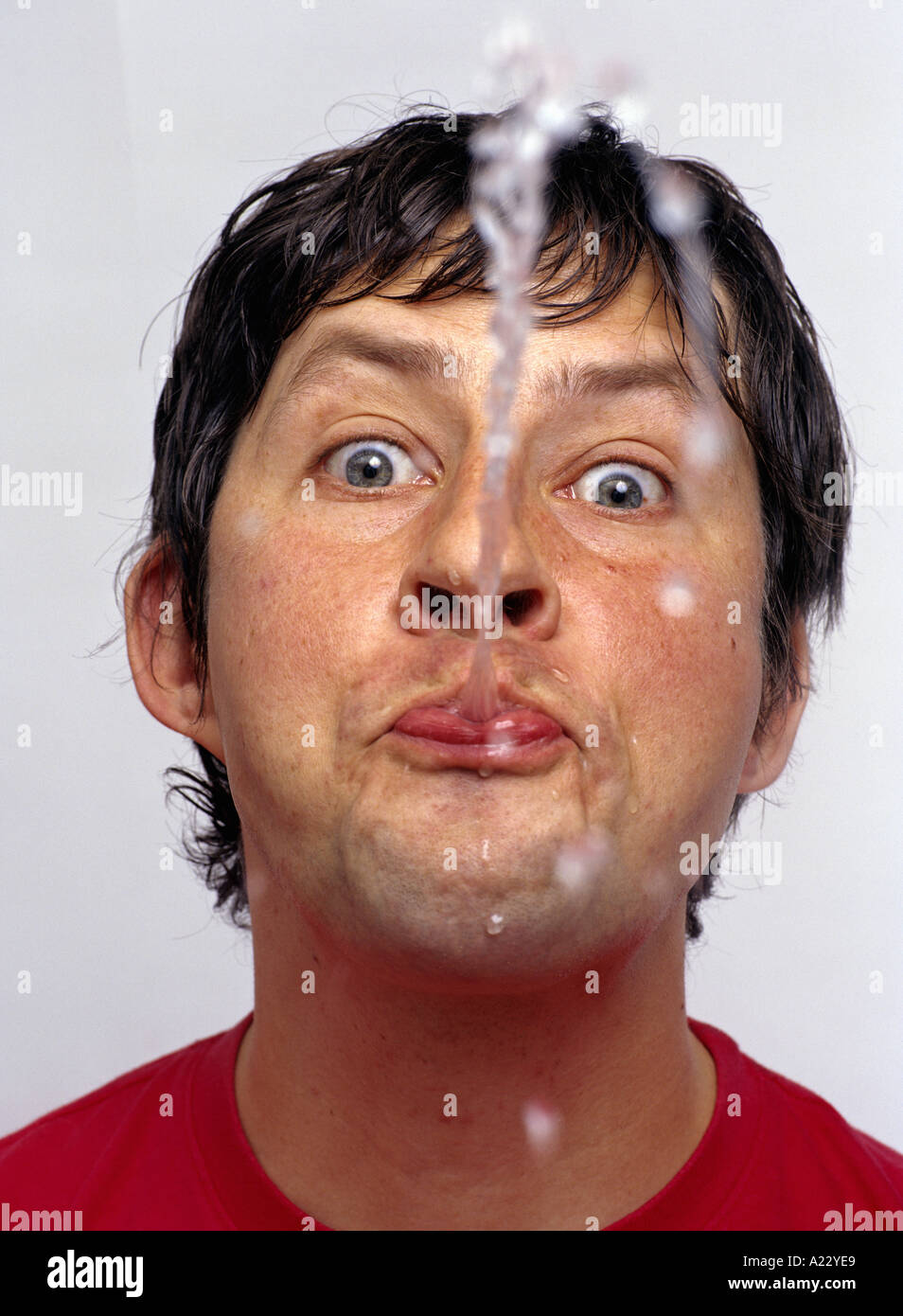 Human water spout Stock Photo - Alamy