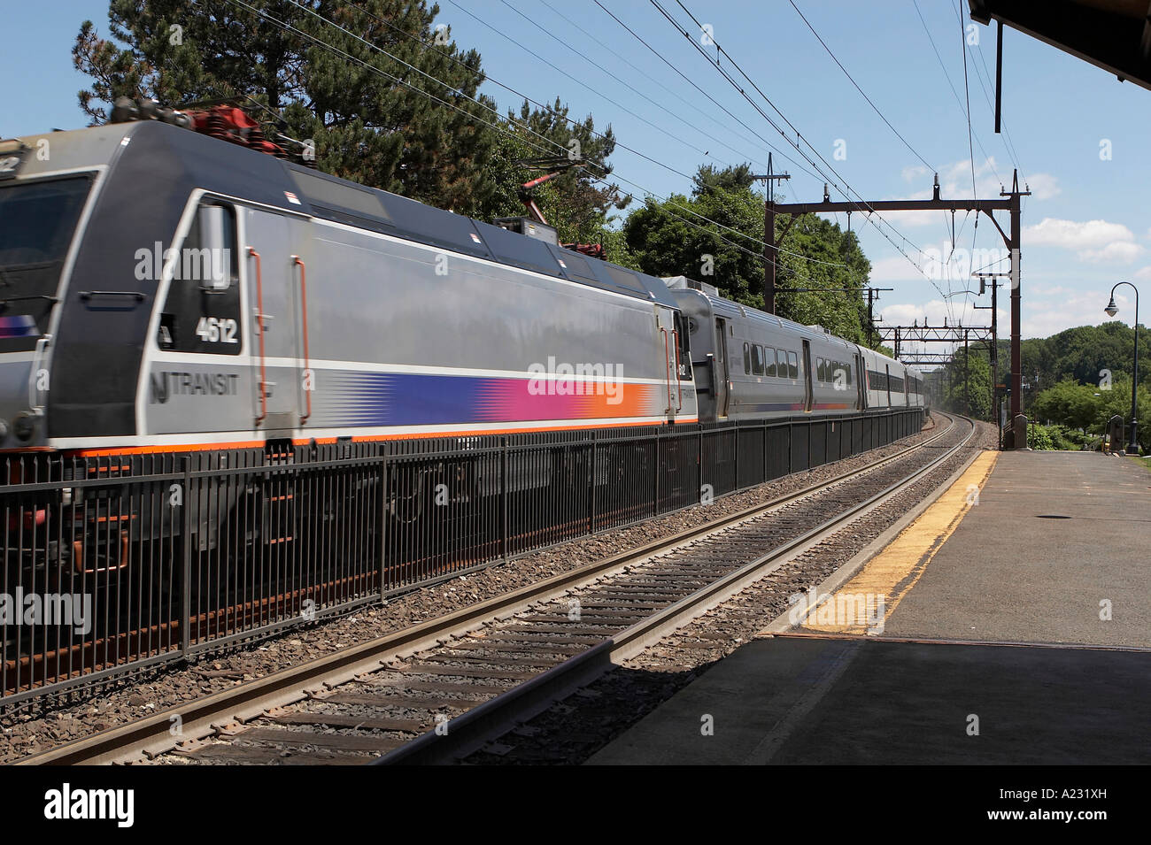 NJ Transit Train Stock Photo - Alamy
