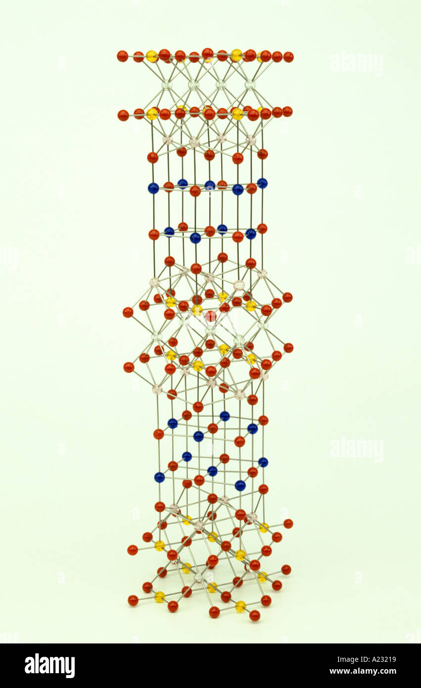 molecular model of a superconductor bismuth calcium strontium copper ...