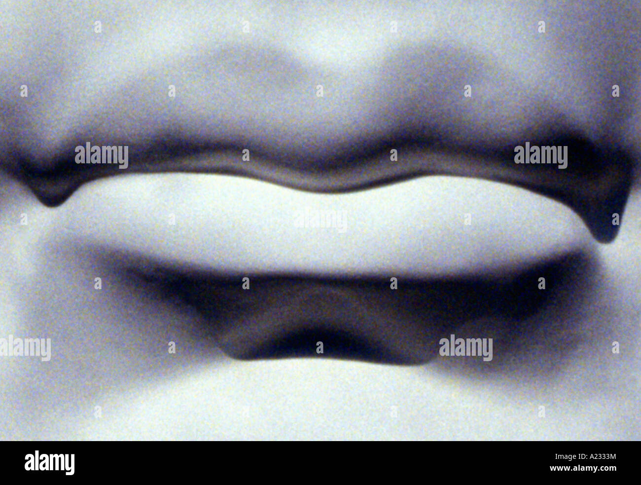 Lips. Close up or closeup, of a mouth facial ideal: Front view of ...