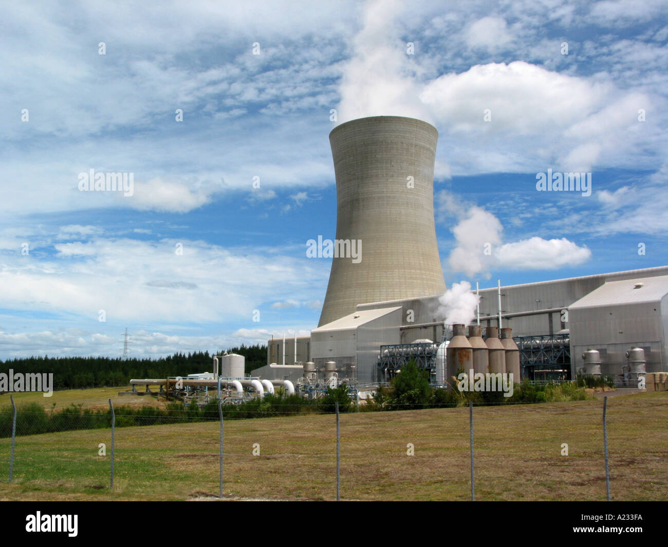 Geothermal power plant Stock Photo - Alamy
