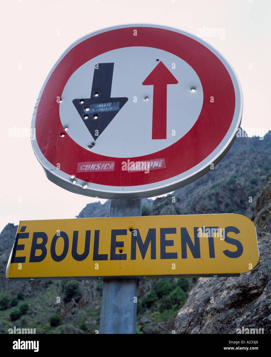Corsica bullet sign hi-res stock photography and images - Alamy
