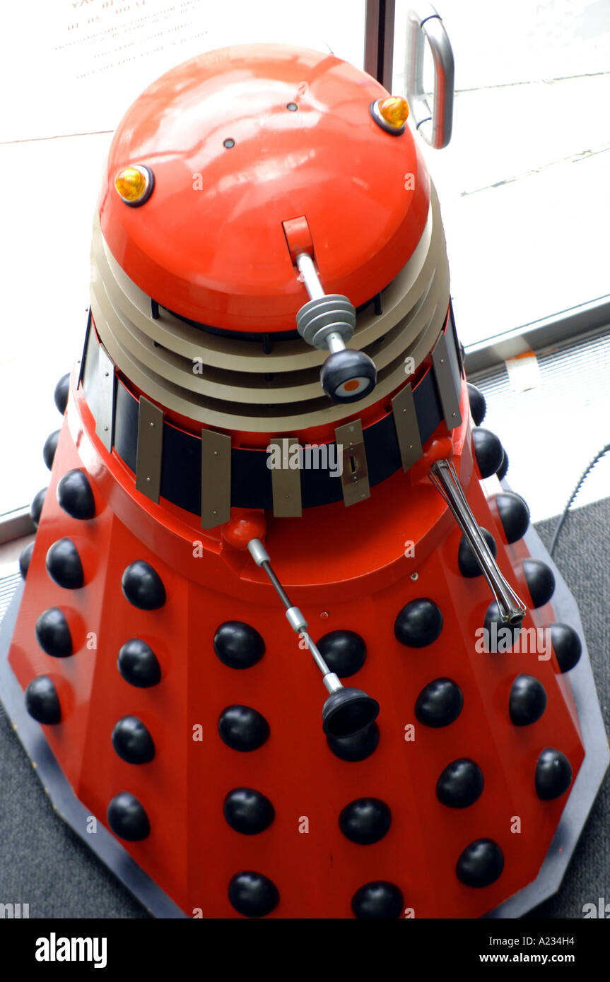 dalek red vertical colour color science fiction sci-fi programme retro ...