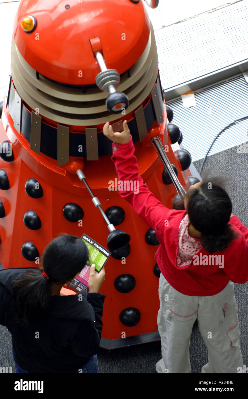 dalek red vertical colour color science fiction sci-fi programme retro ...