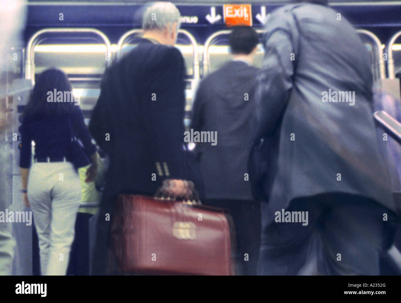 Underground crowded businessmen hi-res stock photography and images - Alamy