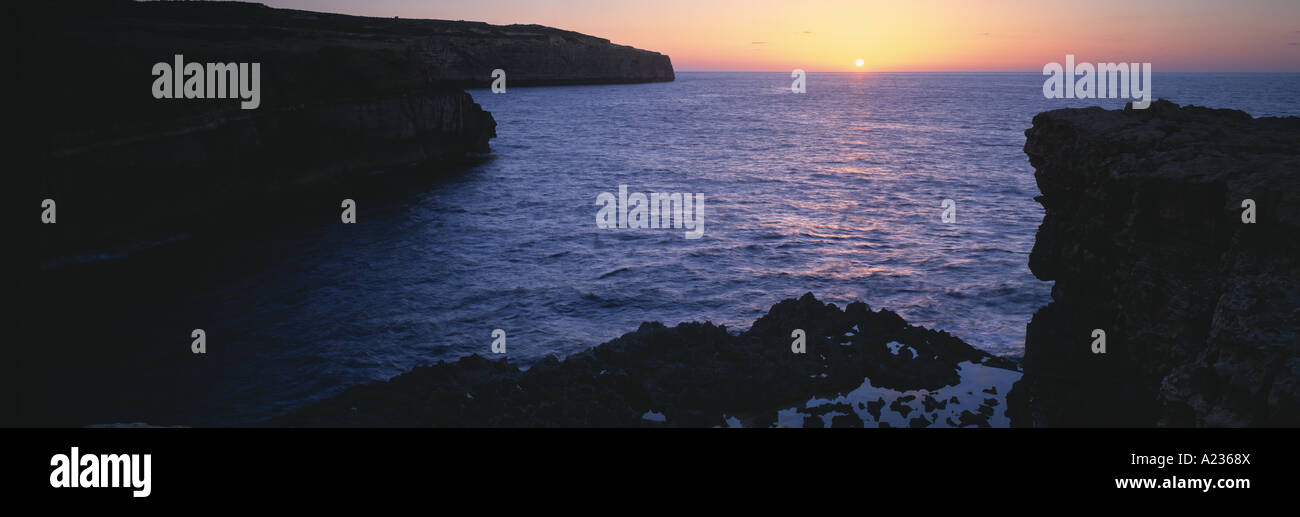 Sunset at Reqqa Point Gozo Stock Photo - Alamy