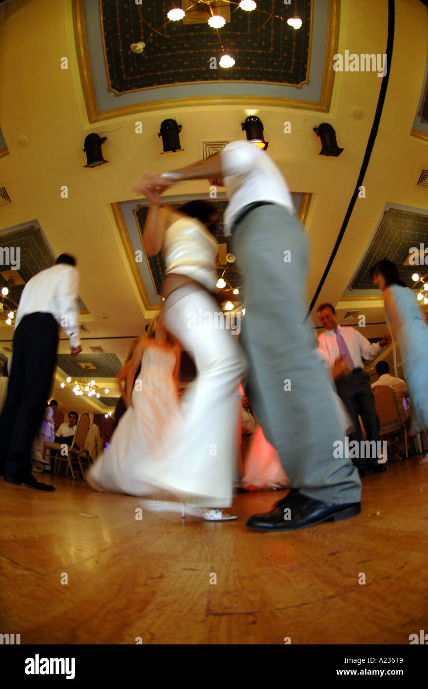 greek wedding dancing dance celebration greece dancefloor wideangle ...