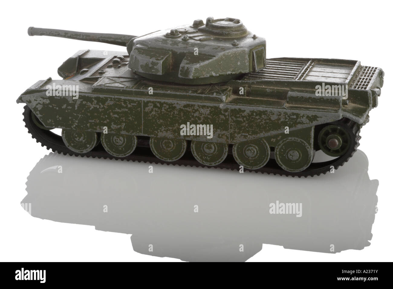 Metal Dinky model Chieftan Tank British Stock Photo - Alamy