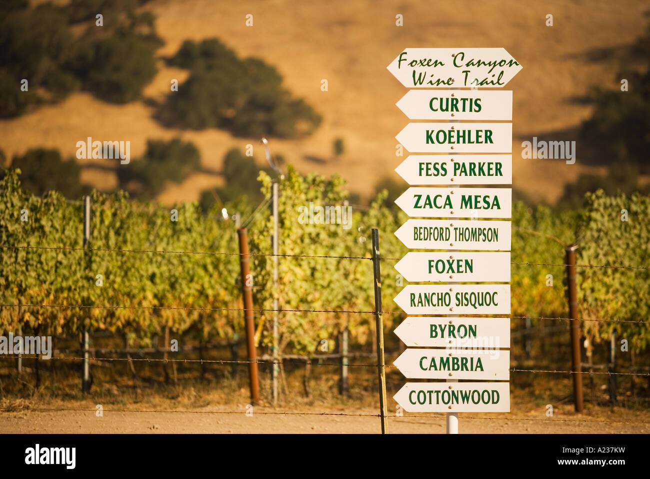 Wine trail signs hi-res stock photography and images - Alamy