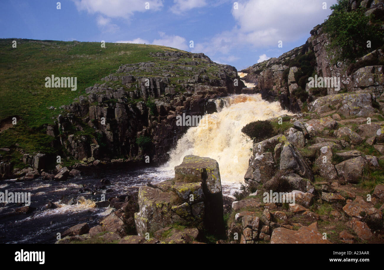 Cauldron Snout waterfall, northern Pennines, England Stock Photo - Alamy
