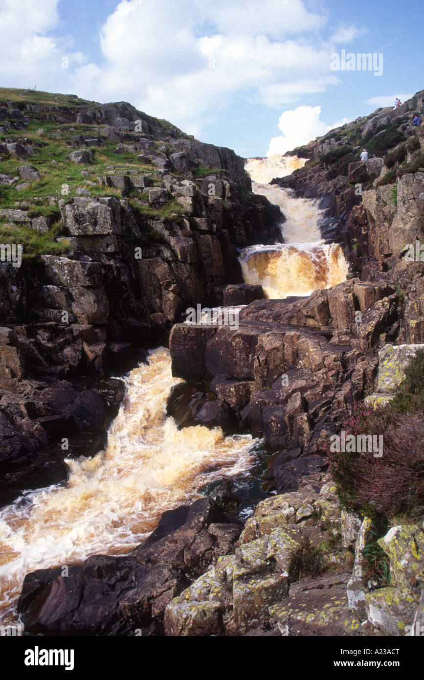 Cauldron Snout waterfall, northern Pennines, England Stock Photo - Alamy