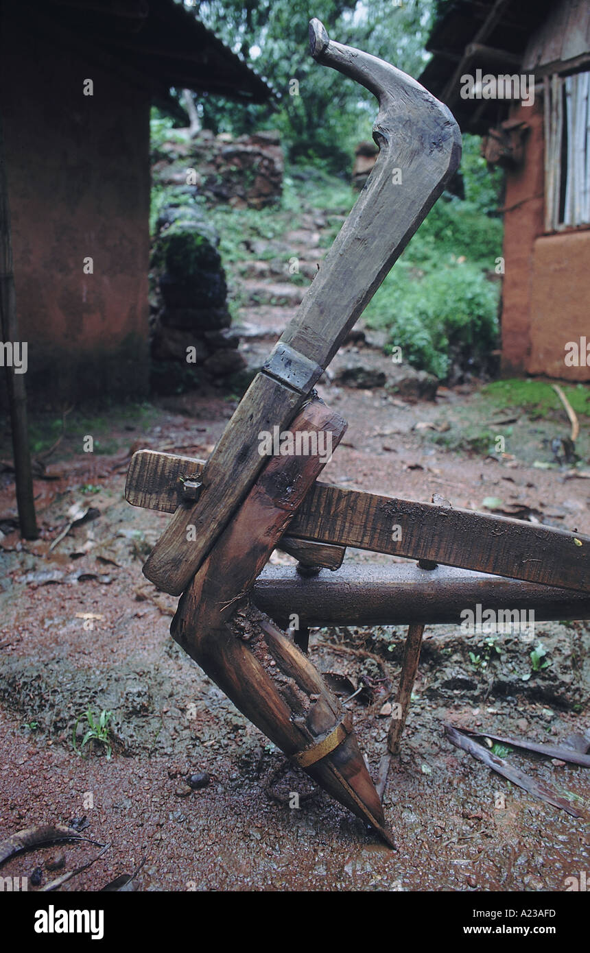 Traditional wooden plough hi-res stock photography and images - Alamy