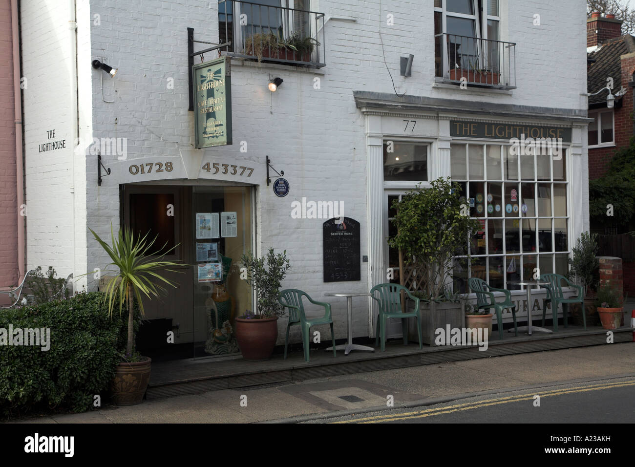 The Lighthouse restaurant, Aldeburgh, Suffolk, England Stock Photo - Alamy