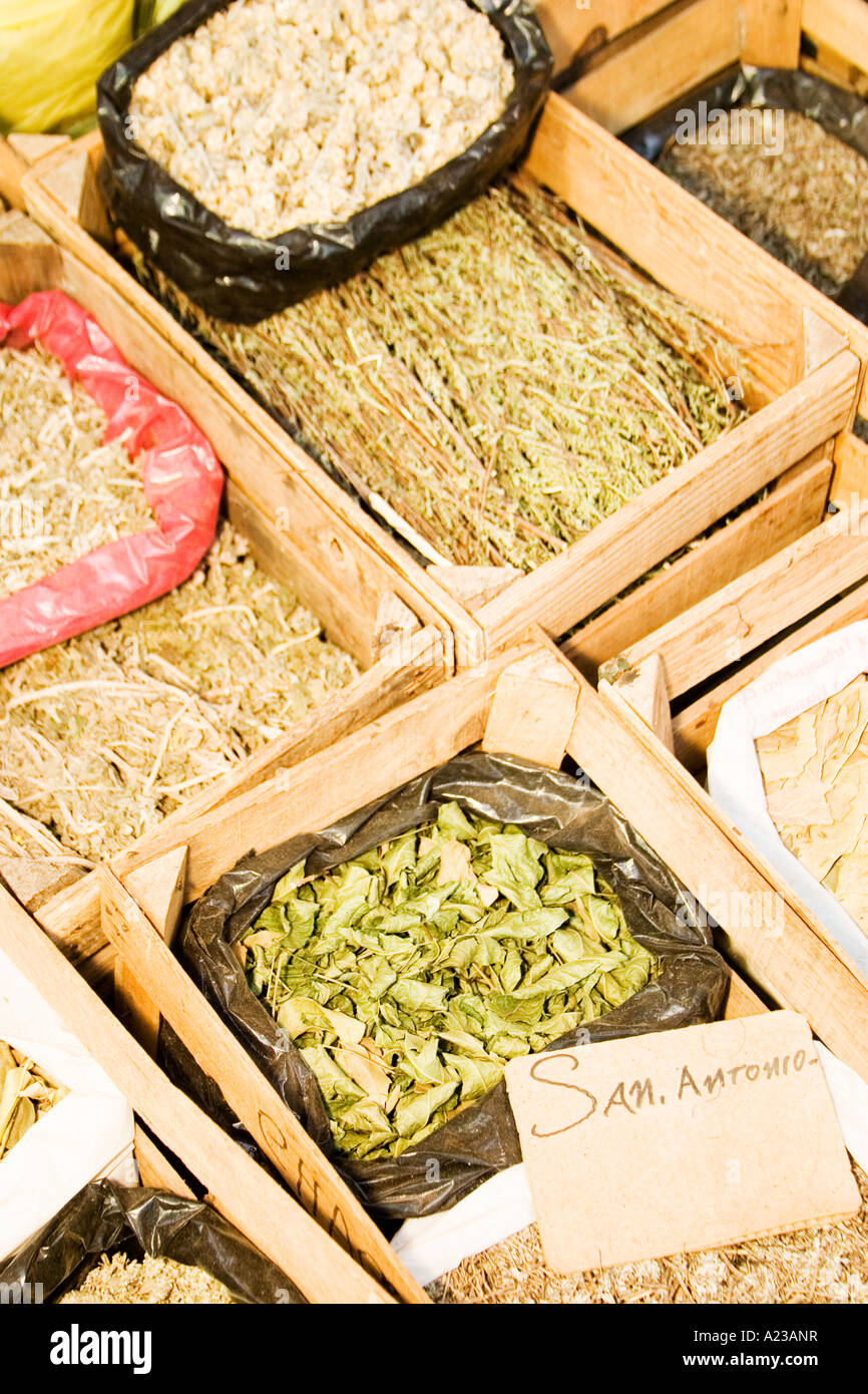 spices for sale at the mercado San Miguel de Allende Mexico Stock Photo ...