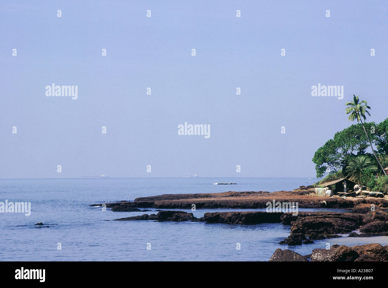 Sea view in Dona Paula, Goa, India Stock Photo - Alamy