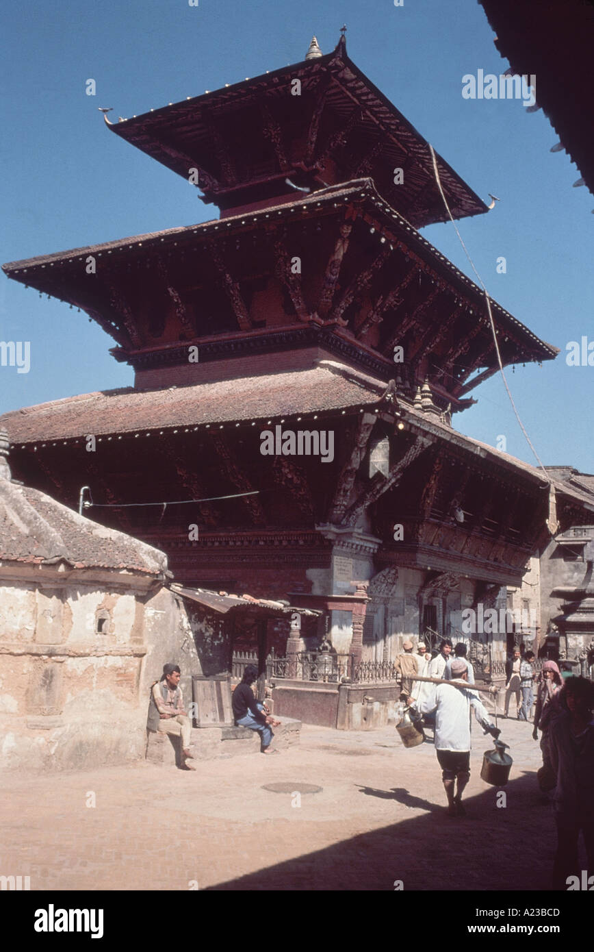 Durbar square. Bhimsen temple. Patan, Nepal Stock Photo - Alamy
